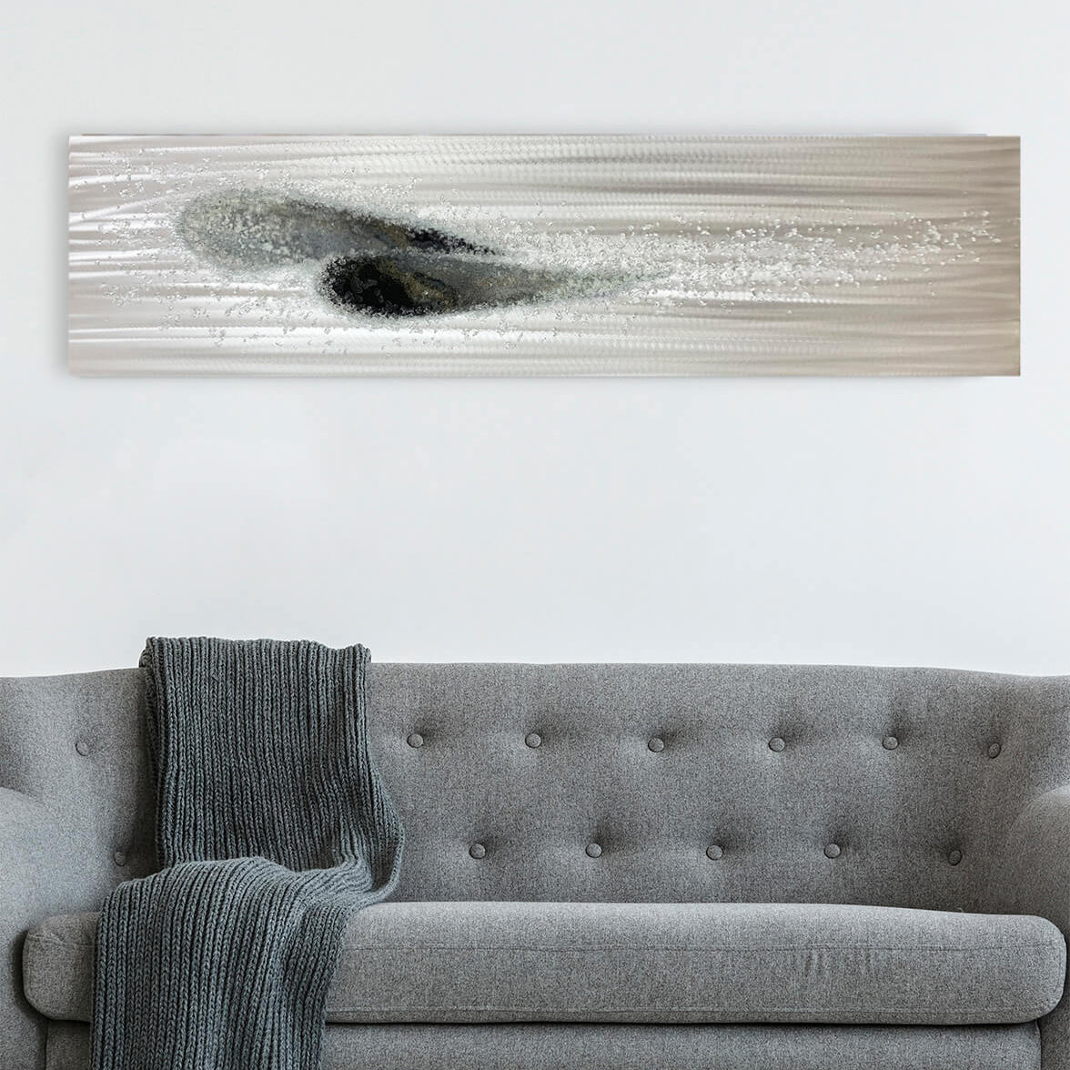Crystal Glass Eternal Flow, Shades of Grey – Inspired Home Arts